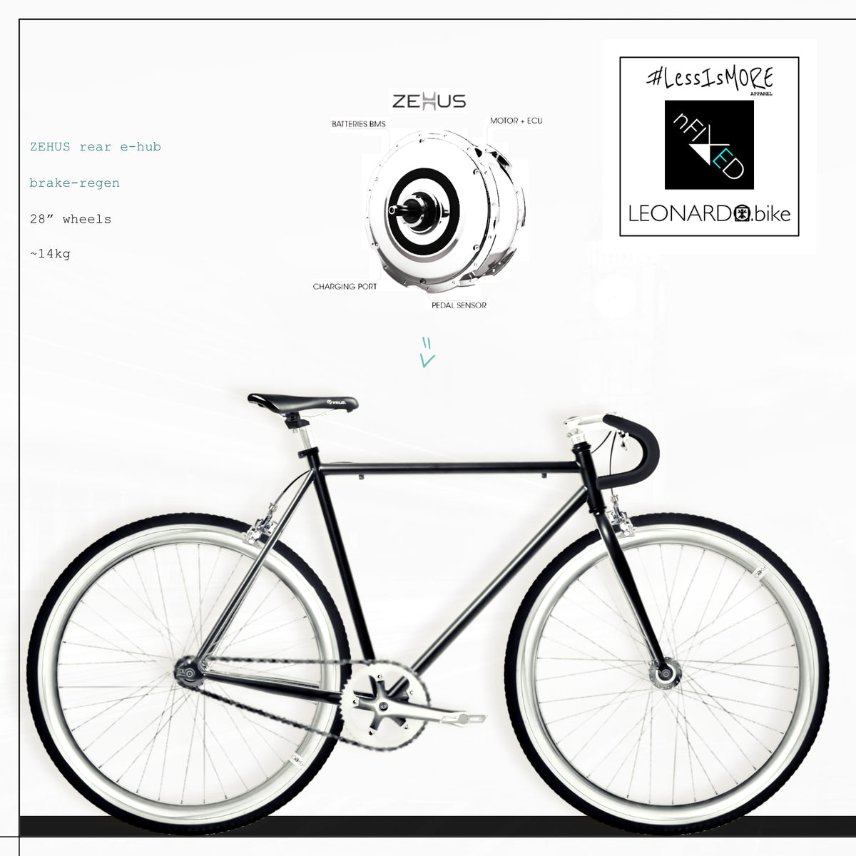 GEN3.0 ZEHUS HALOS NERA electric bike nFIXED London